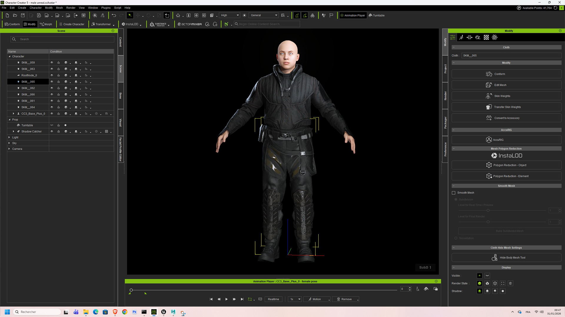 Futuristic Spec Ops Agent Uniform