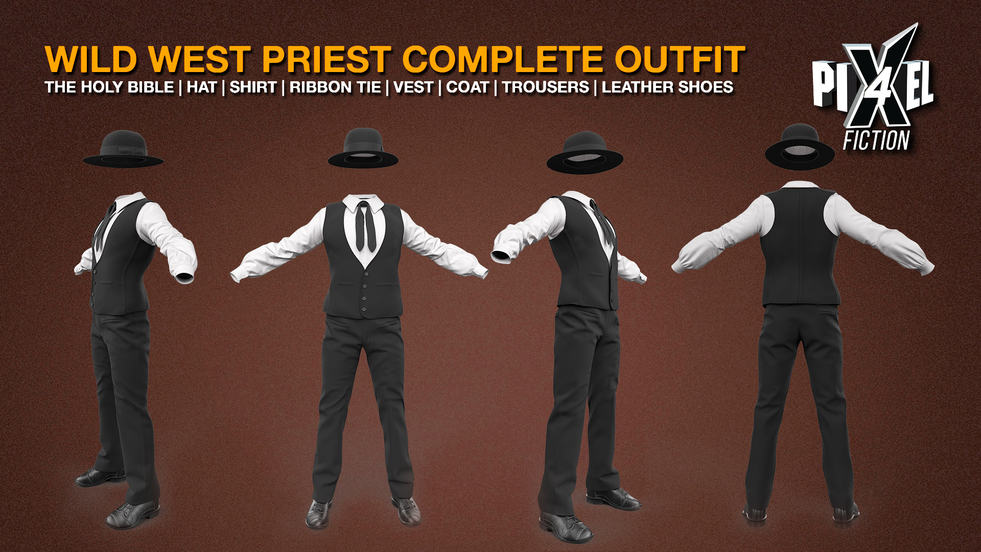 Wild West Priest Complete Outfit