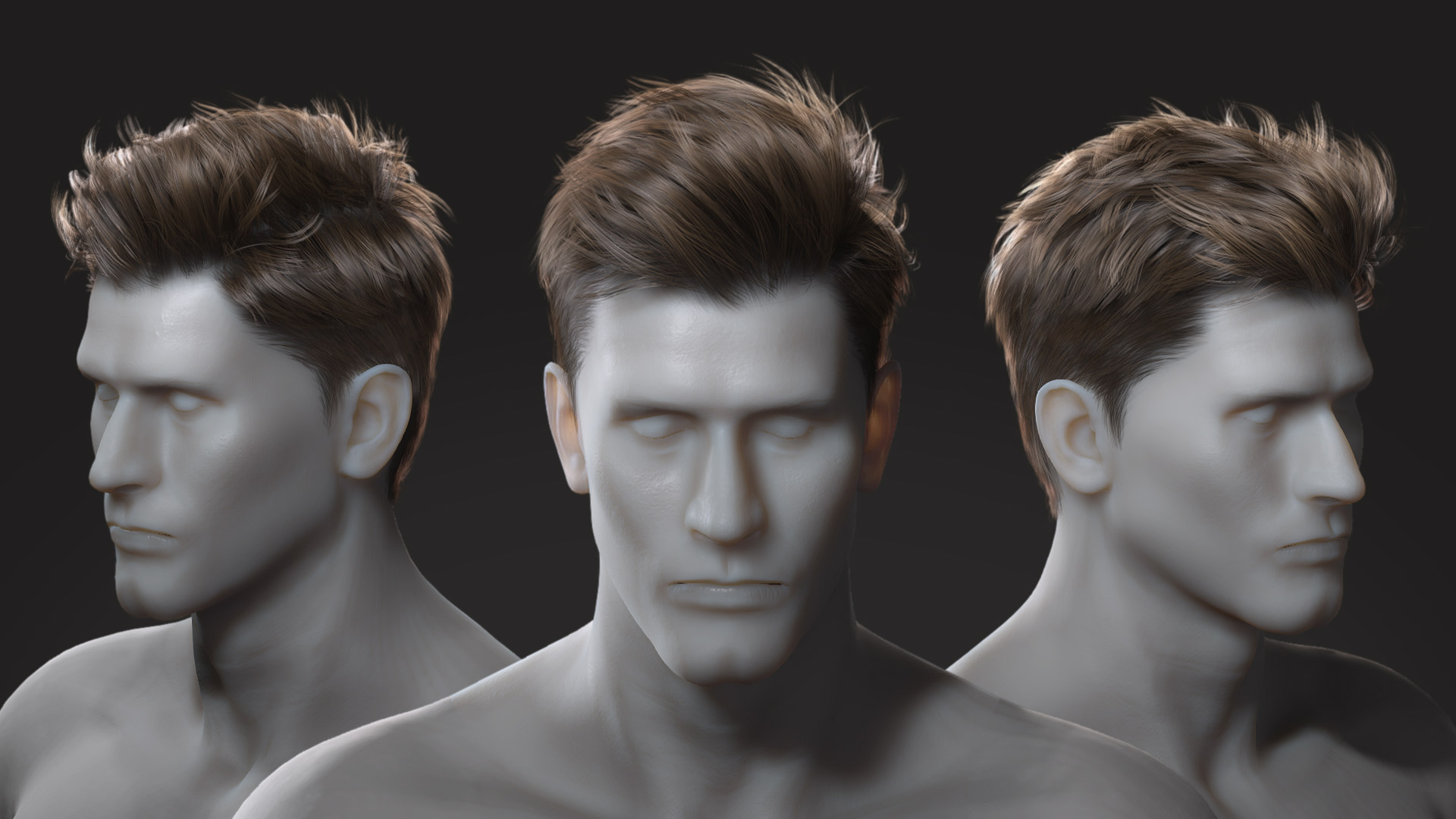 Side Part Hair