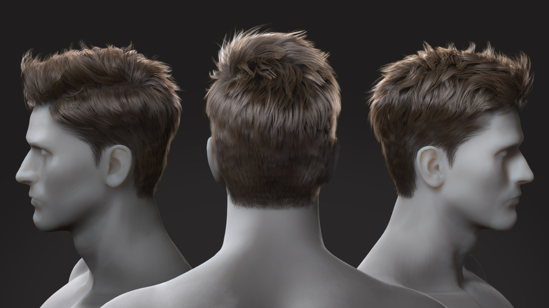 Side Part Hair