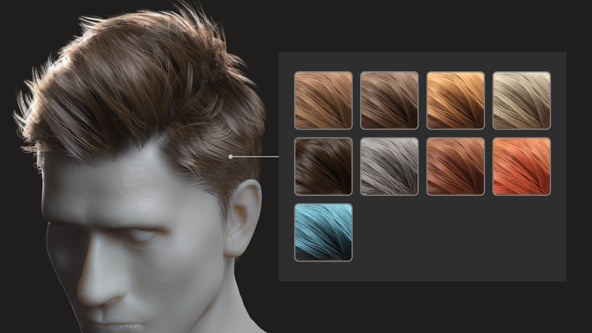Side Part Hair
