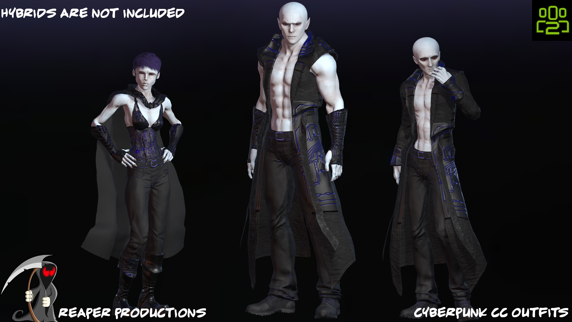 Cyberpunk CC Outfits