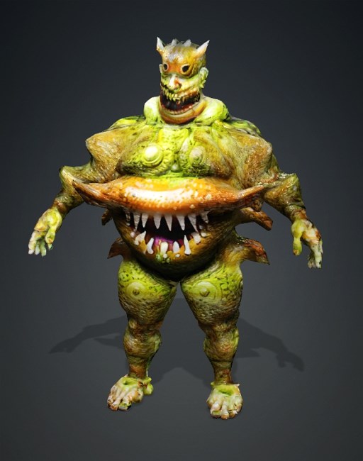 Monster Green Ugly Eye