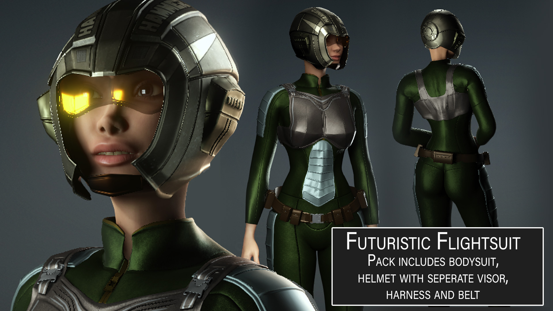 Futuristic Sci Fi Flightsuit