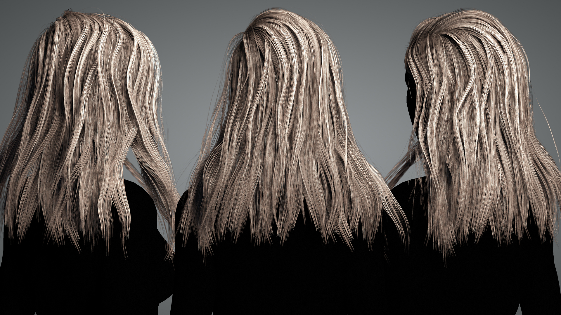 Long Side Part Hair