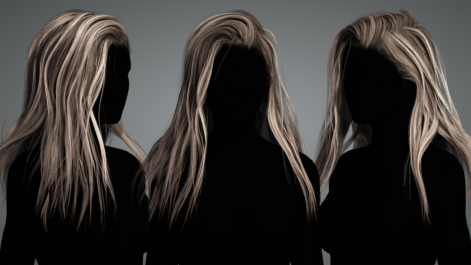 Long Side Part Hair