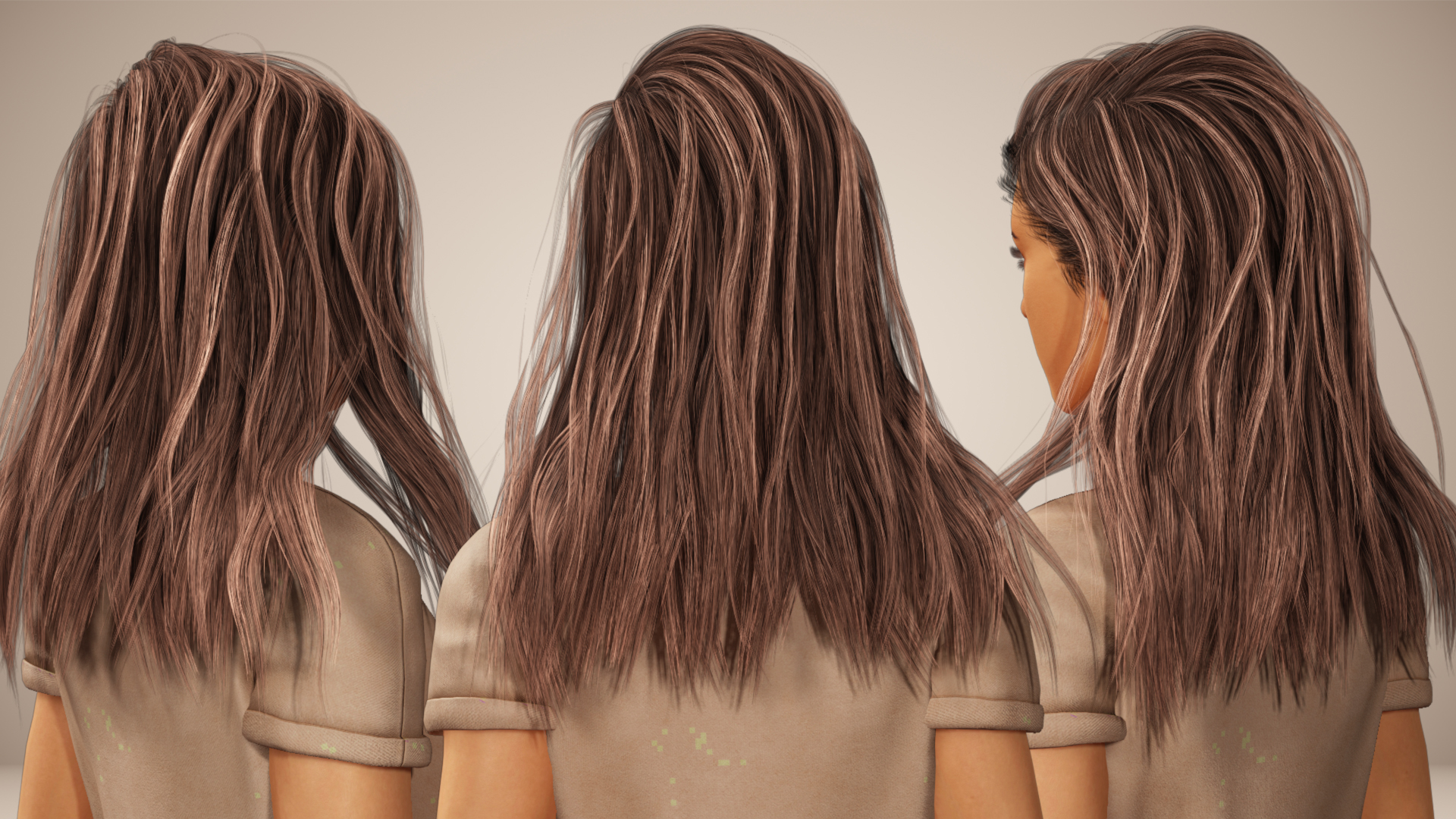 Long Side Part Hair