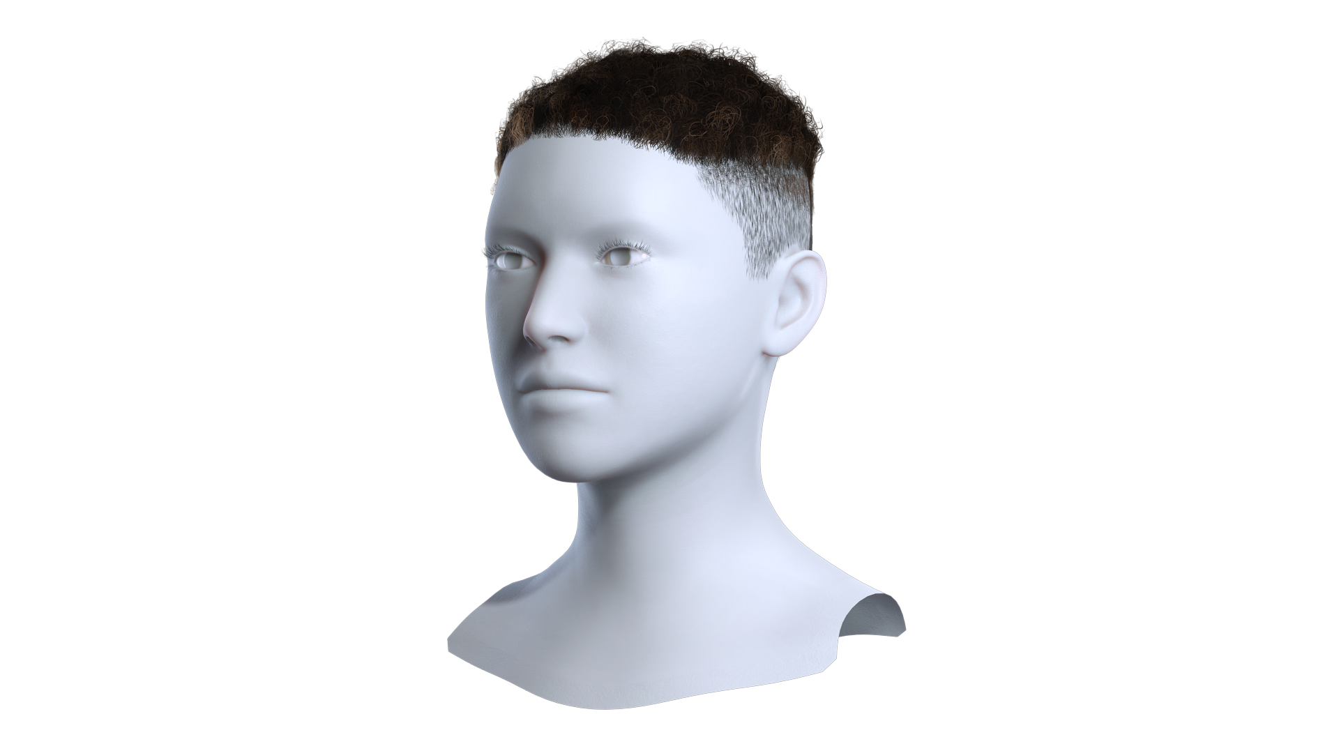 Curly Fade Smart Hair - Short Crop Textured Cut