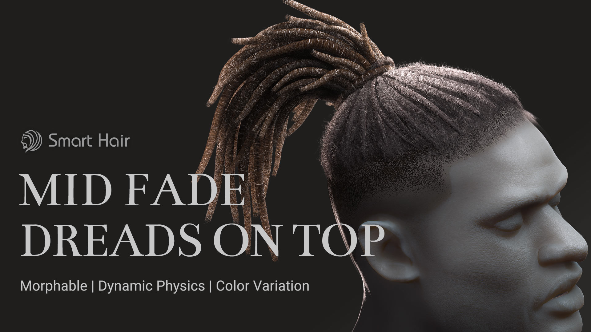 Mid Fade Dreads on Top