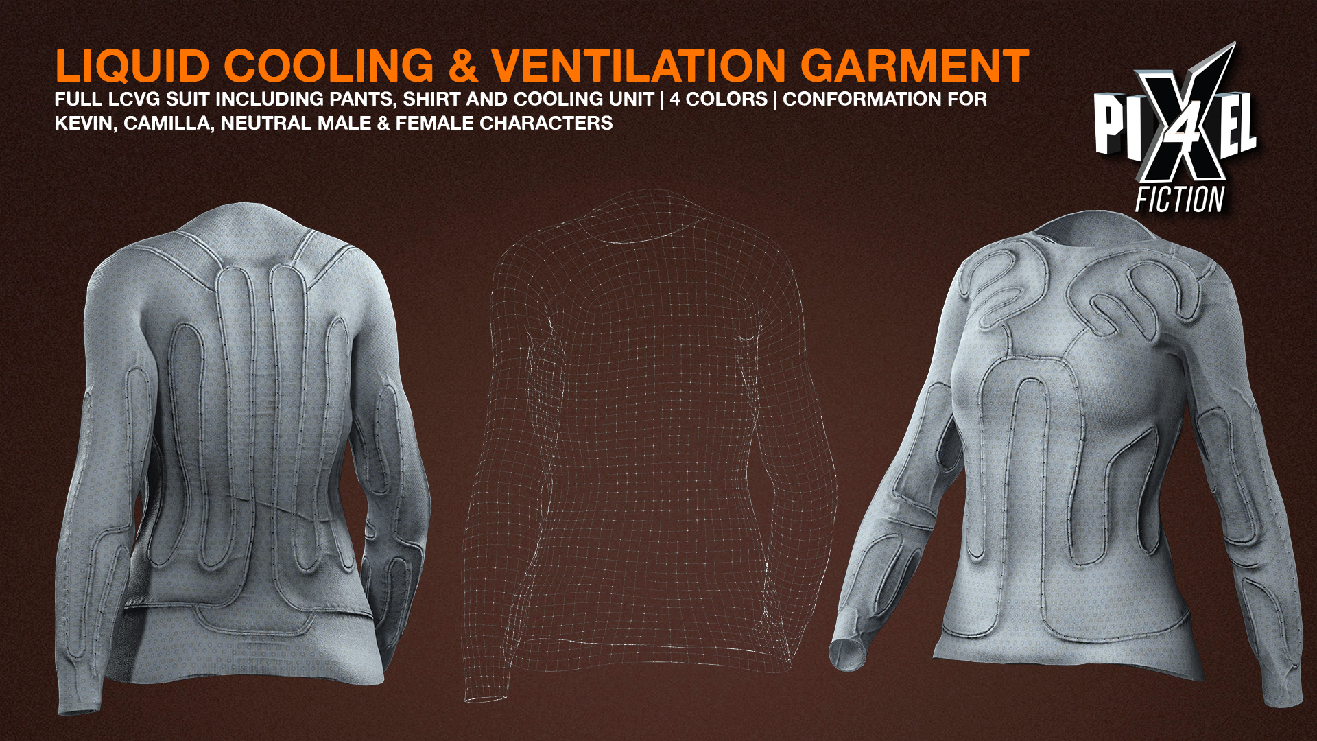Liquid Cooling Ventilation Garment - LCVG