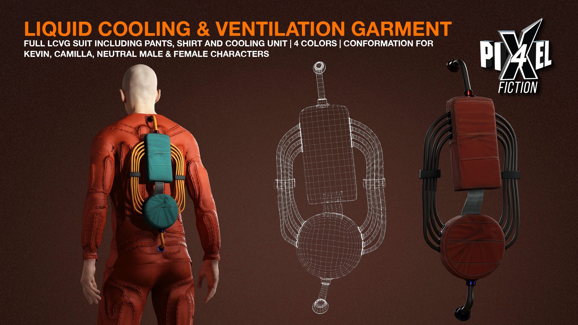 Liquid Cooling Ventilation Garment - LCVG