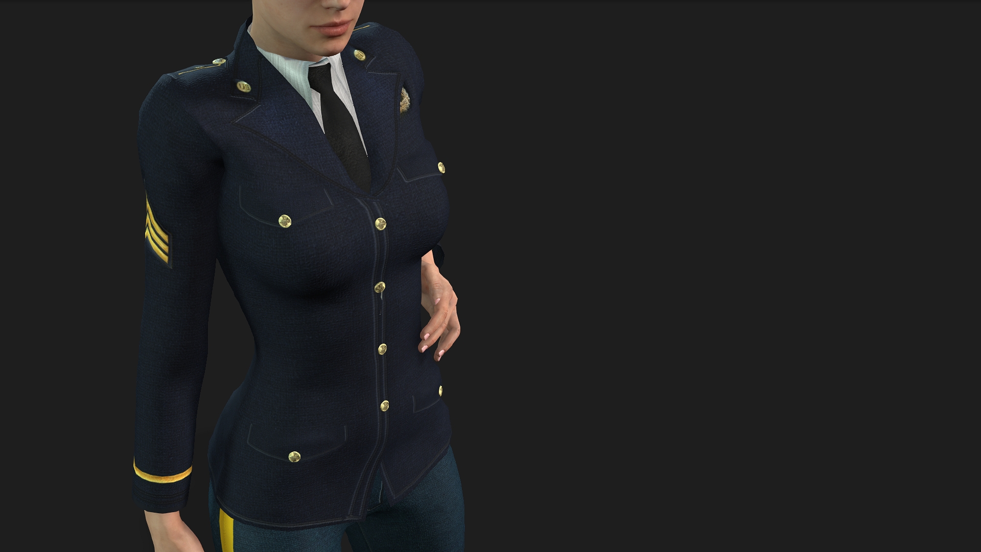 Sckript Uniforms Military Women Officer Blue