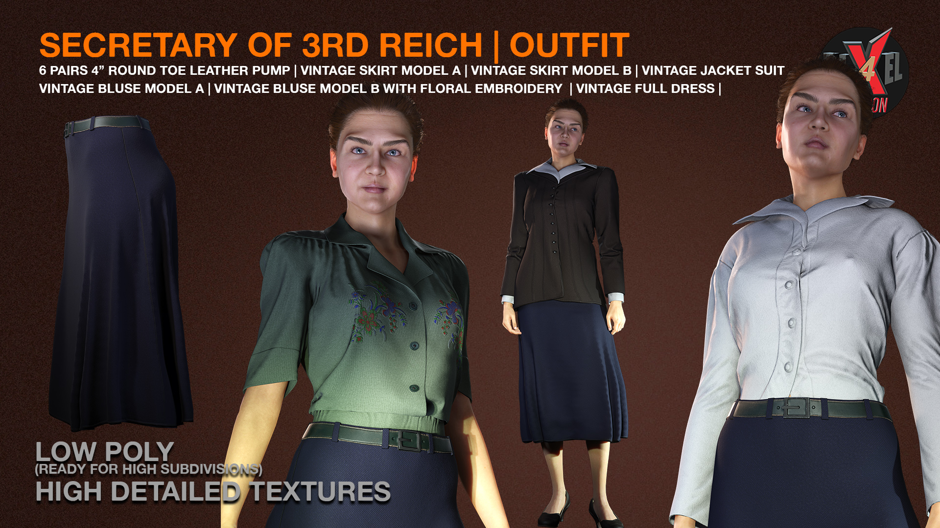 3rd reich secretary Outfit