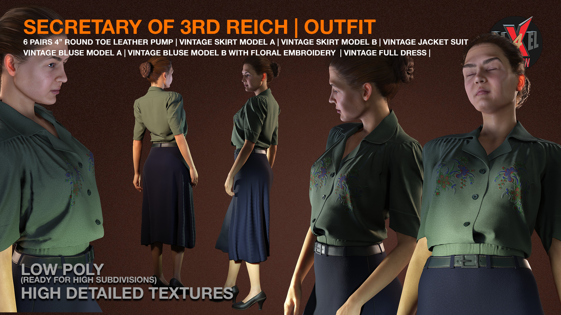 3rd reich secretary Outfit