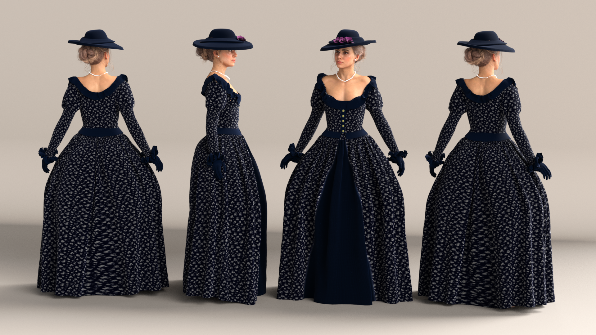 Camila Victorian Dress 1