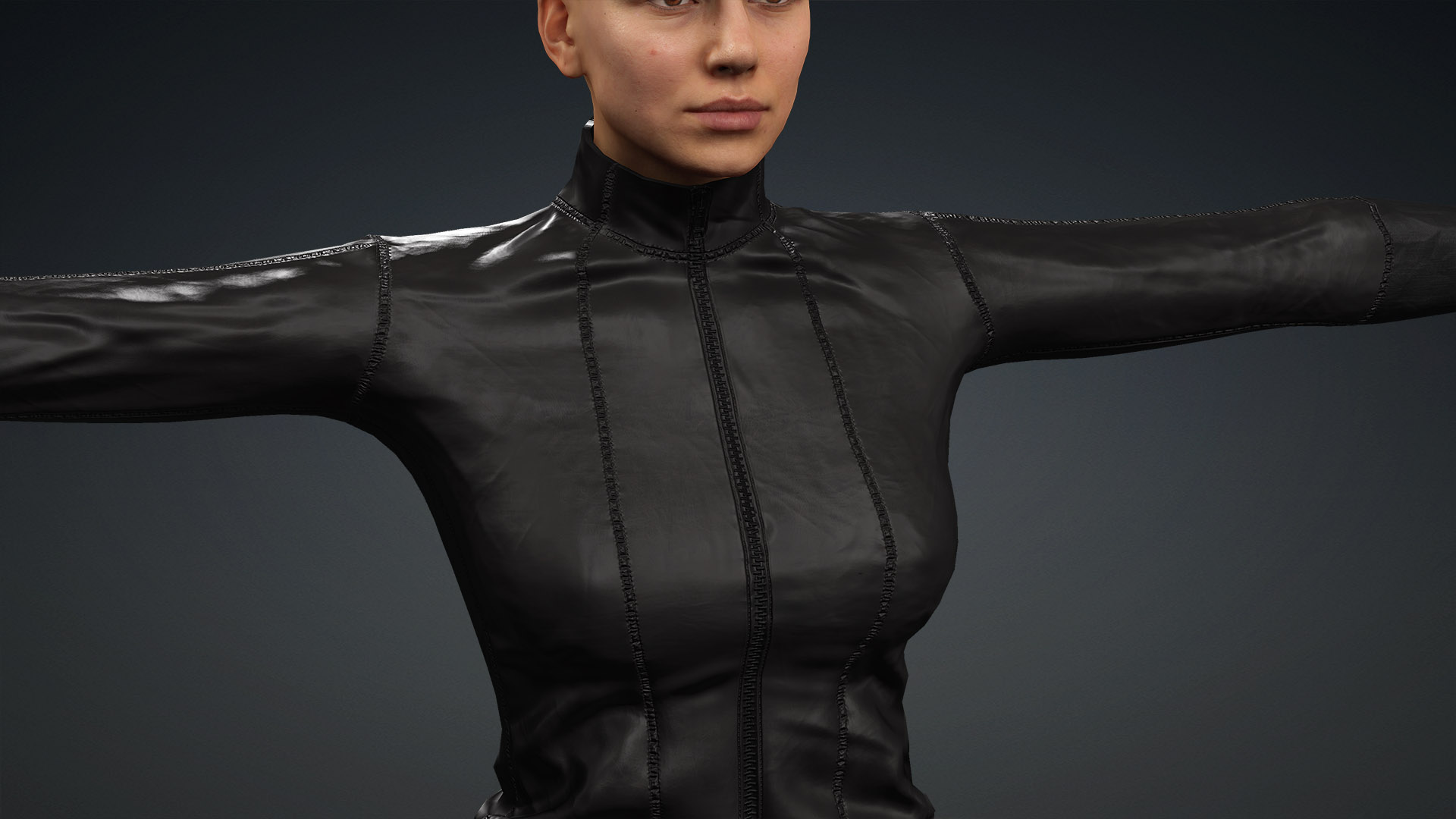 Female Leather Jacket-Free