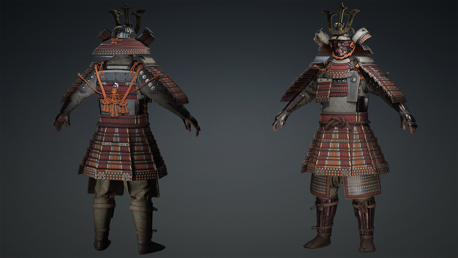 Red Japanese Samurai Outfit