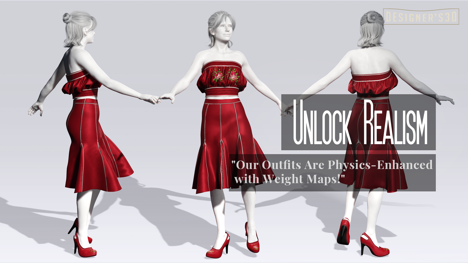 Red Ensemble Party Dress