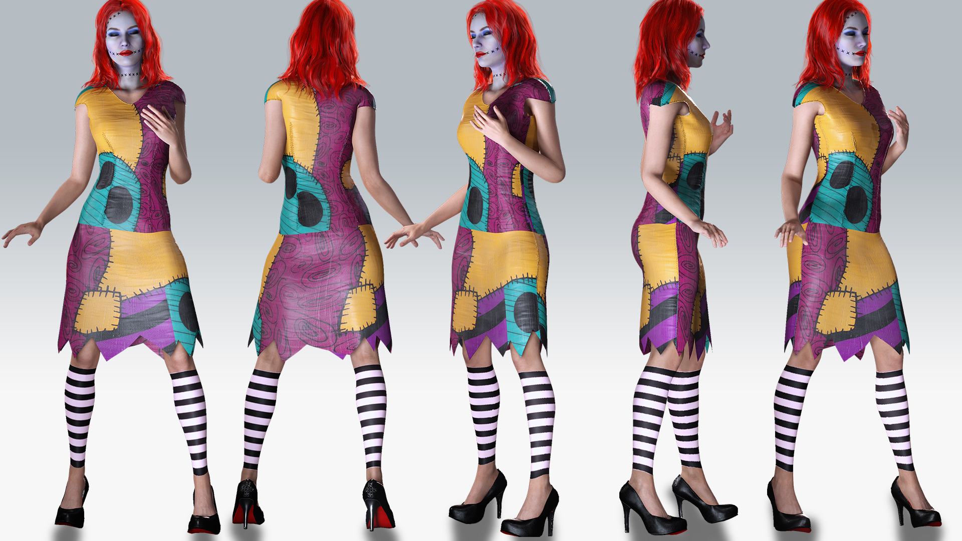 Nightmare Sally Costume