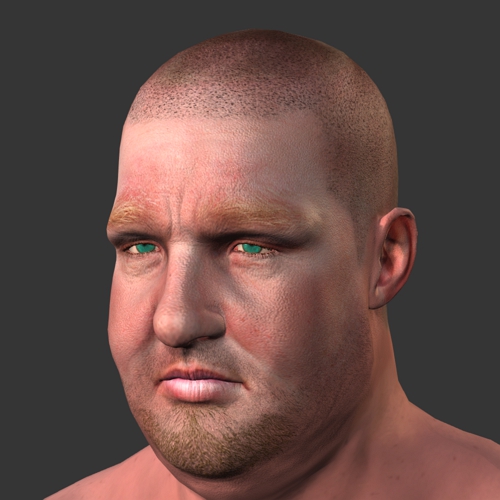 Realistic Human Middle-Aged Male