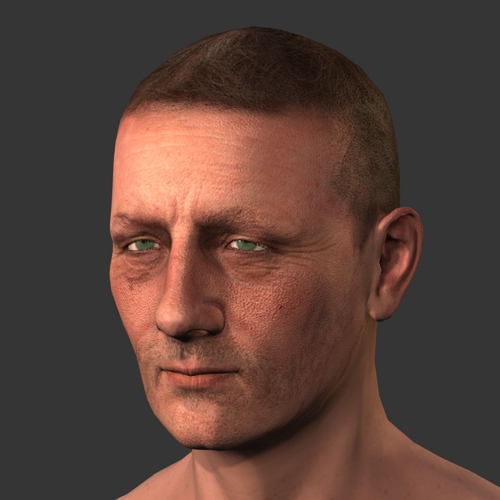 Realistic Human Middle-Aged Male