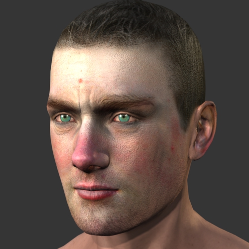Realistic Human Middle-Aged Male