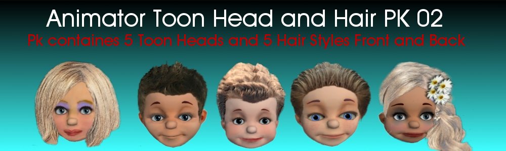 Animator Head and Hair PK 02