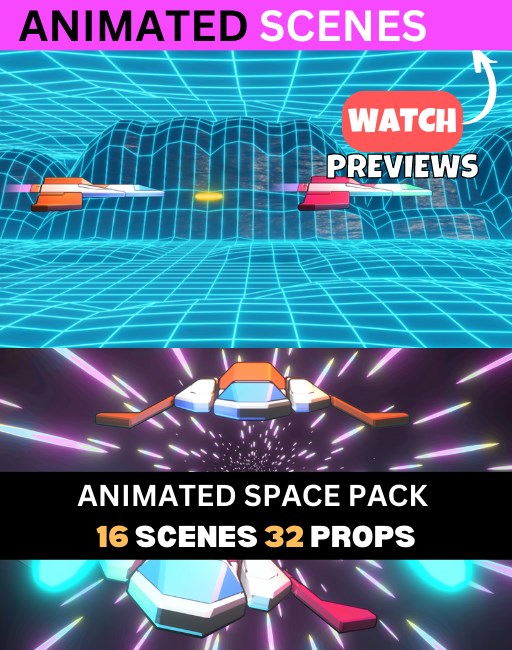 ANIMATED SPACE SCENES PACK