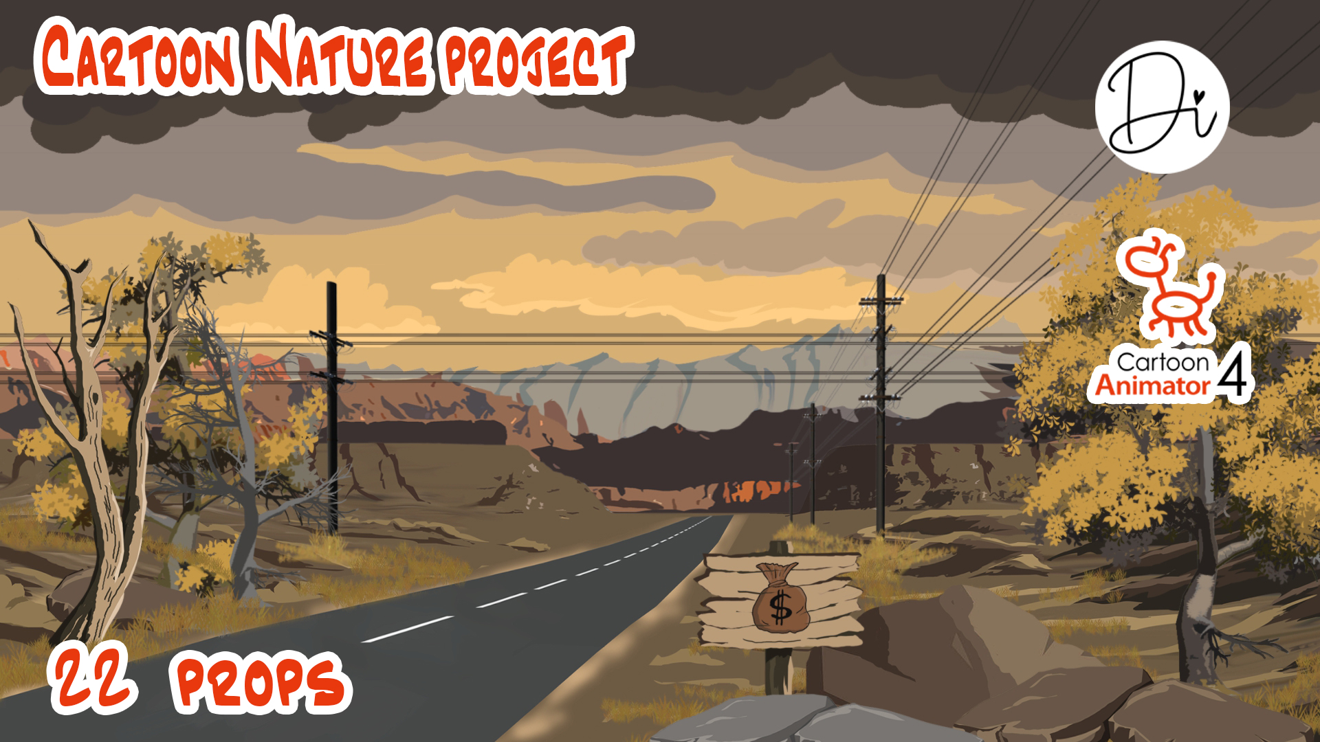 Cartoon nature - project