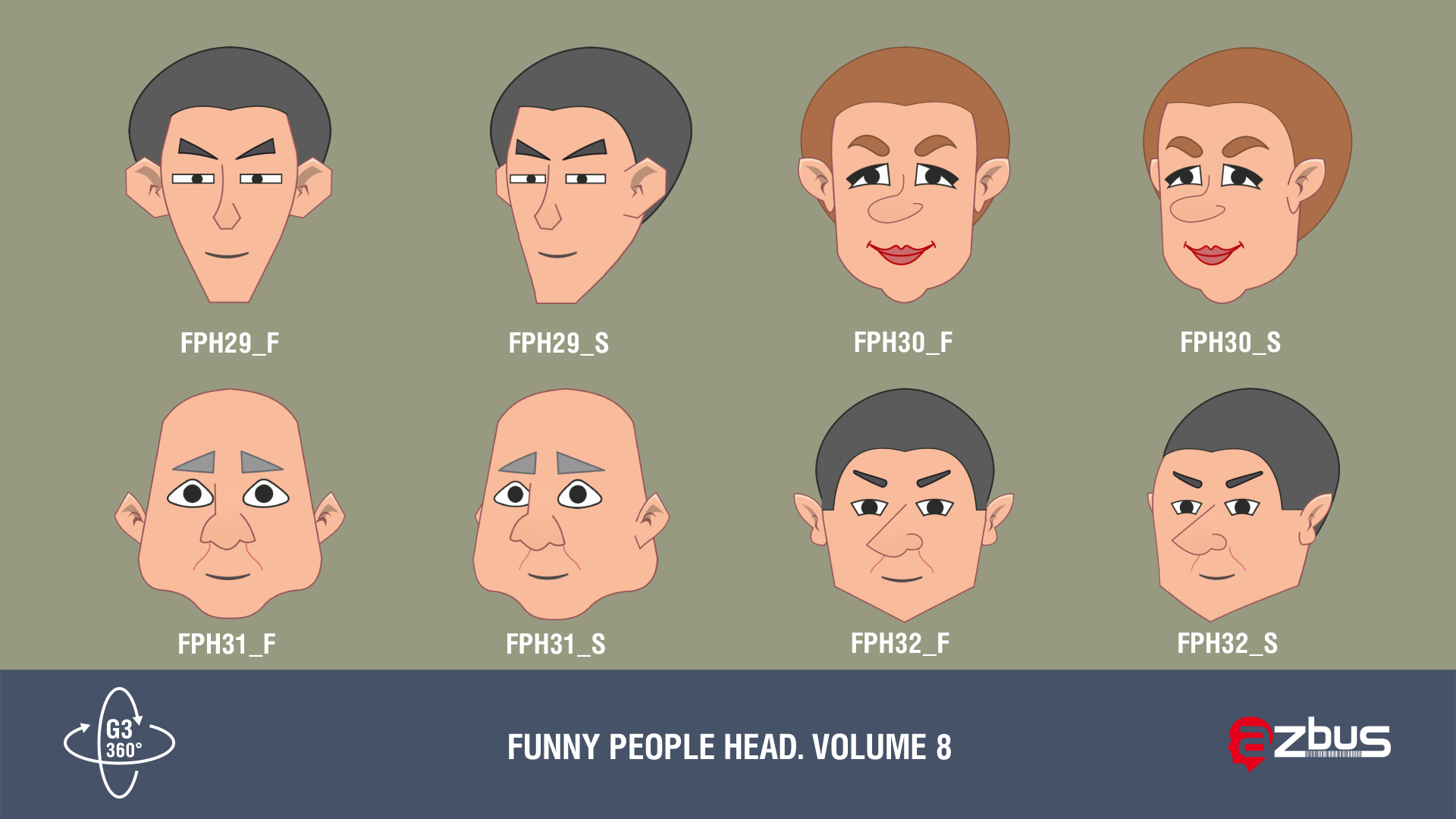 Funny people head. Vol. 6-10