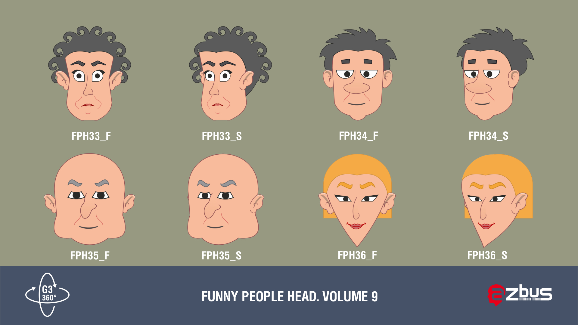 Funny people head. Vol. 6-10