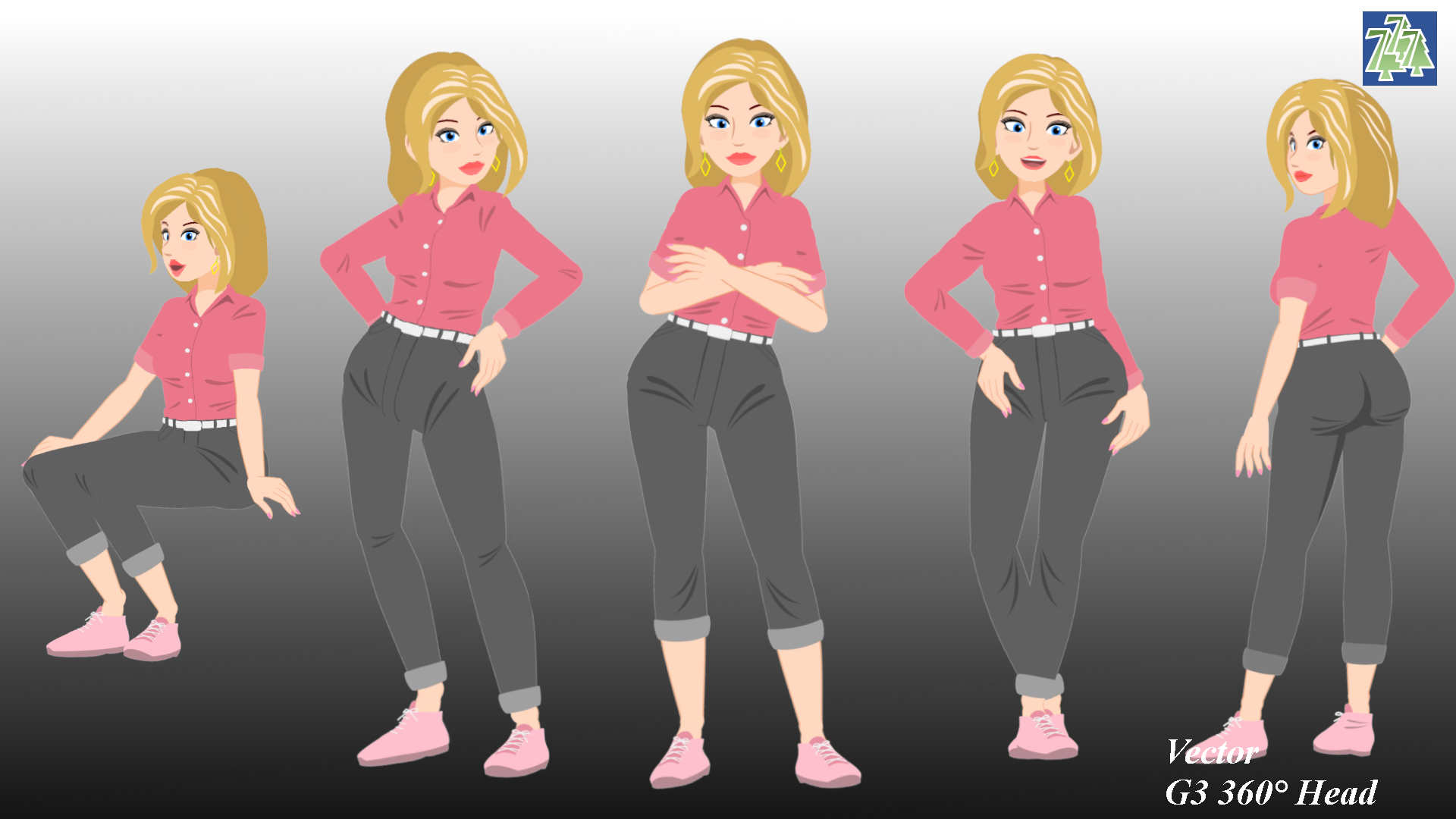 Toon Female Pack 01(Casual Style)