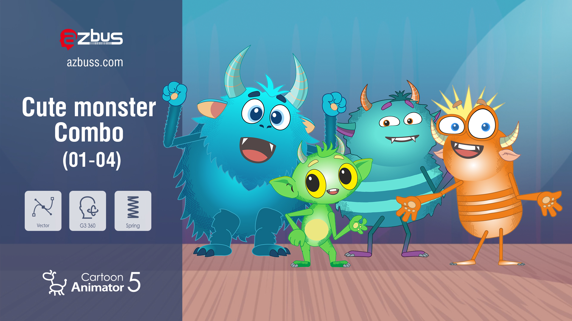Cute monster Combo (01-04)