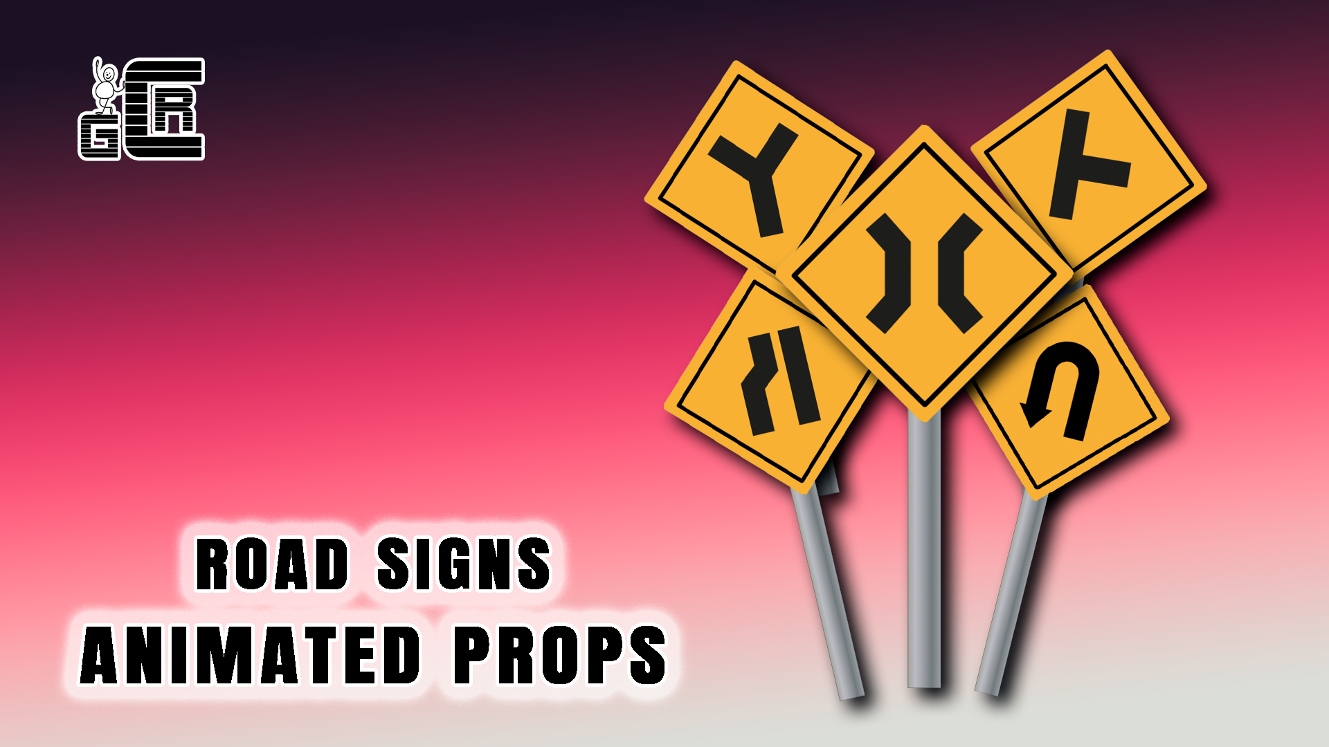 Animated Roads Signs Pack 2