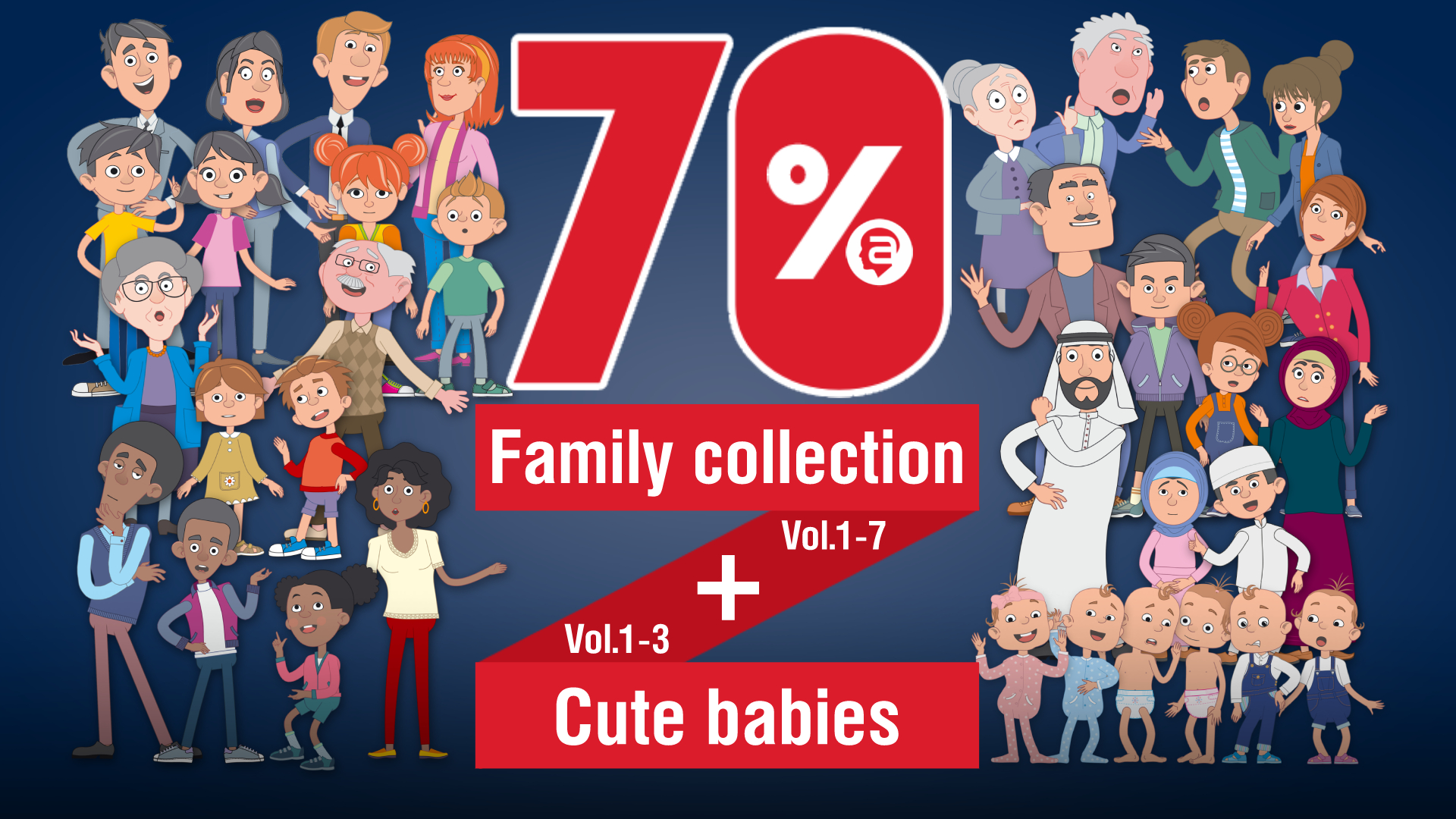 Family collection (Vol.1-7)+Cute babies (Vol.1-3)