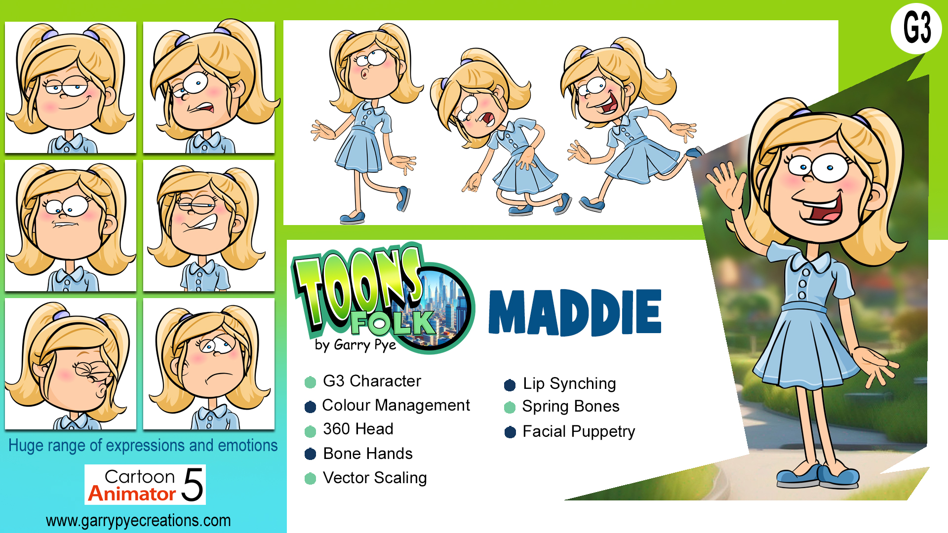 Toons Folk - Maddie