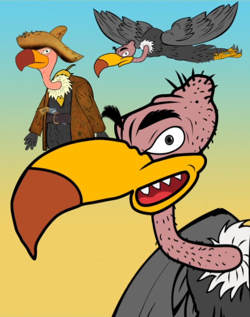Cartoon Vultures