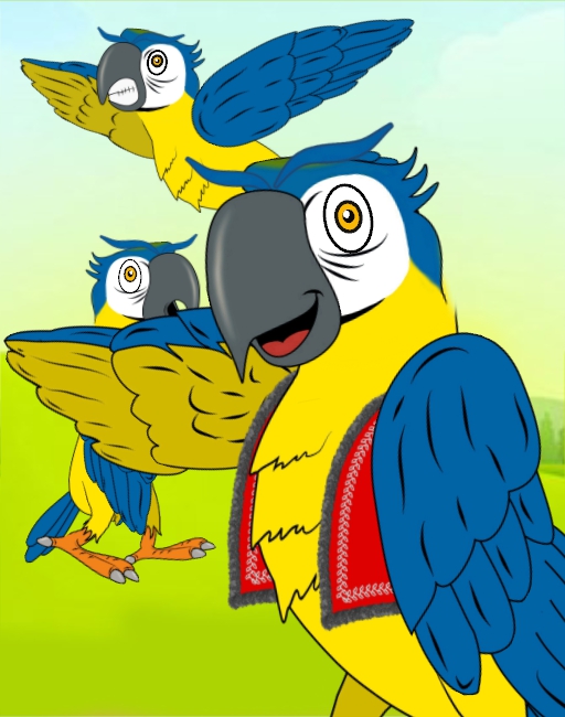 Cartoon Parrot