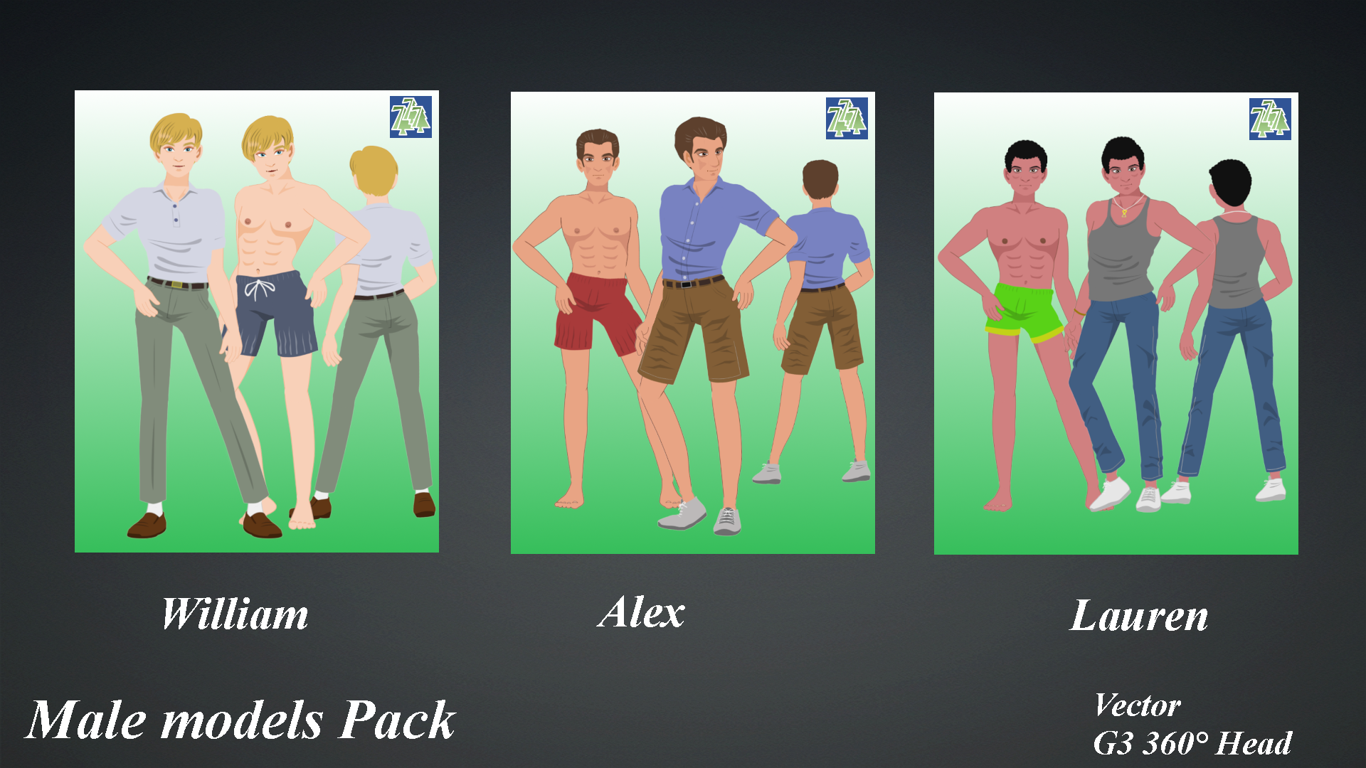 Male models Pack