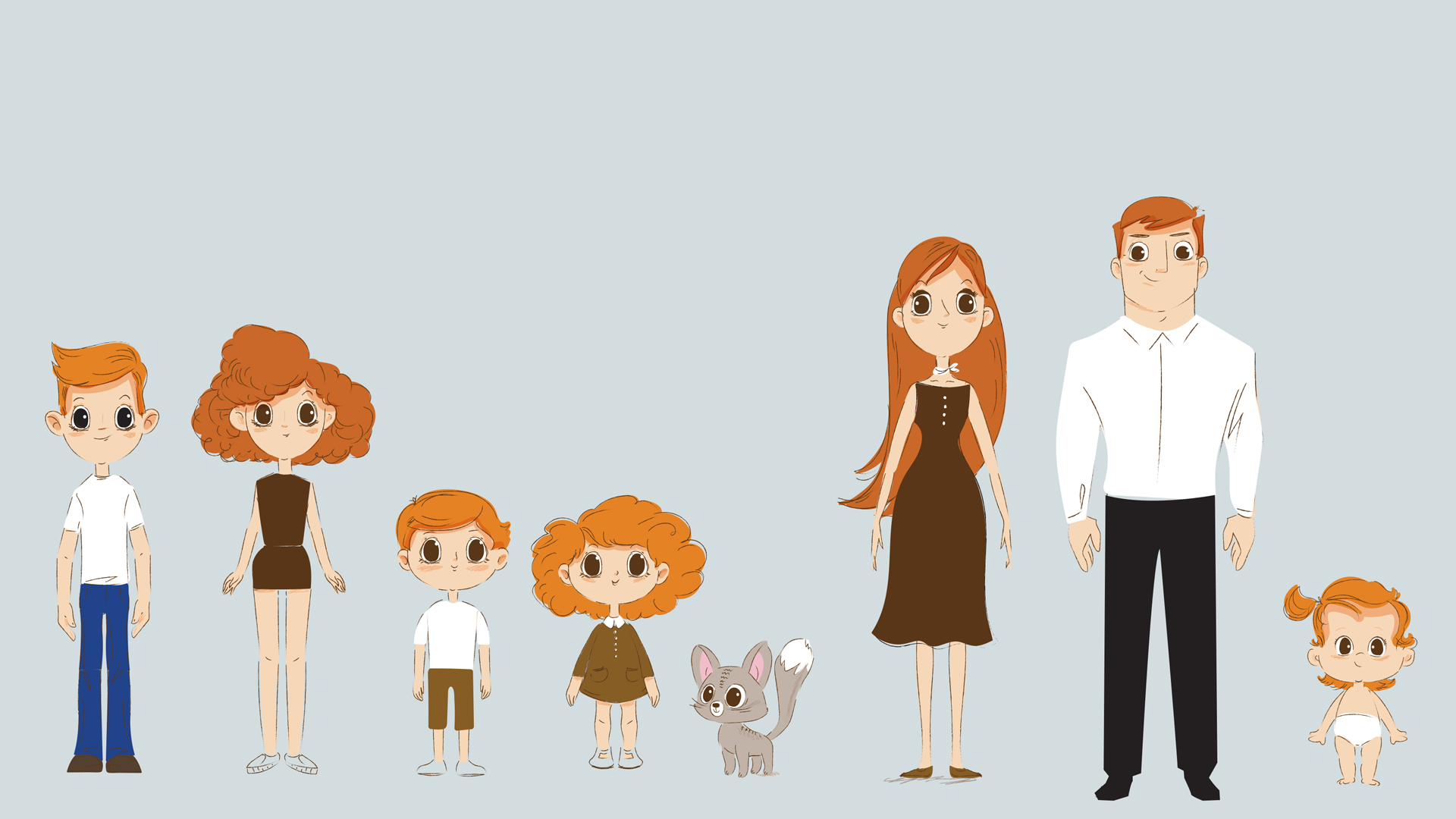 Illustrated Matching Family Set