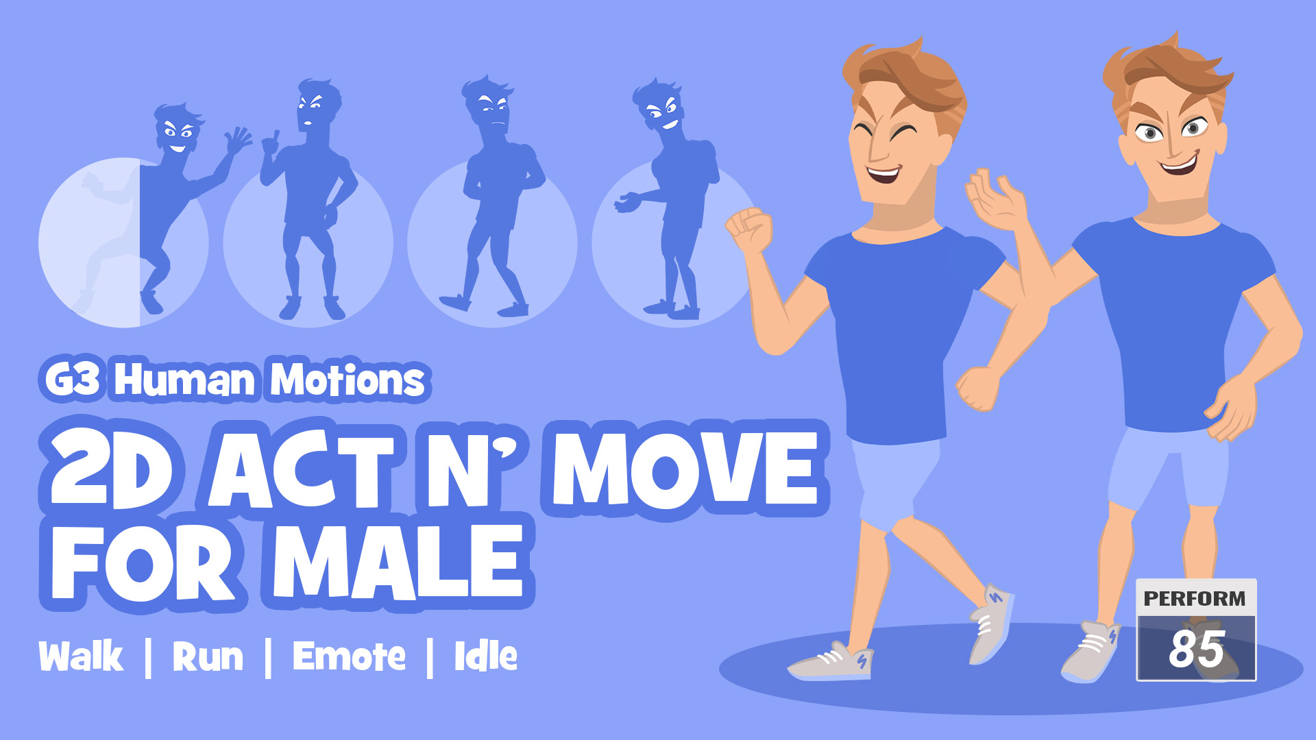 2D Act and Move for Male