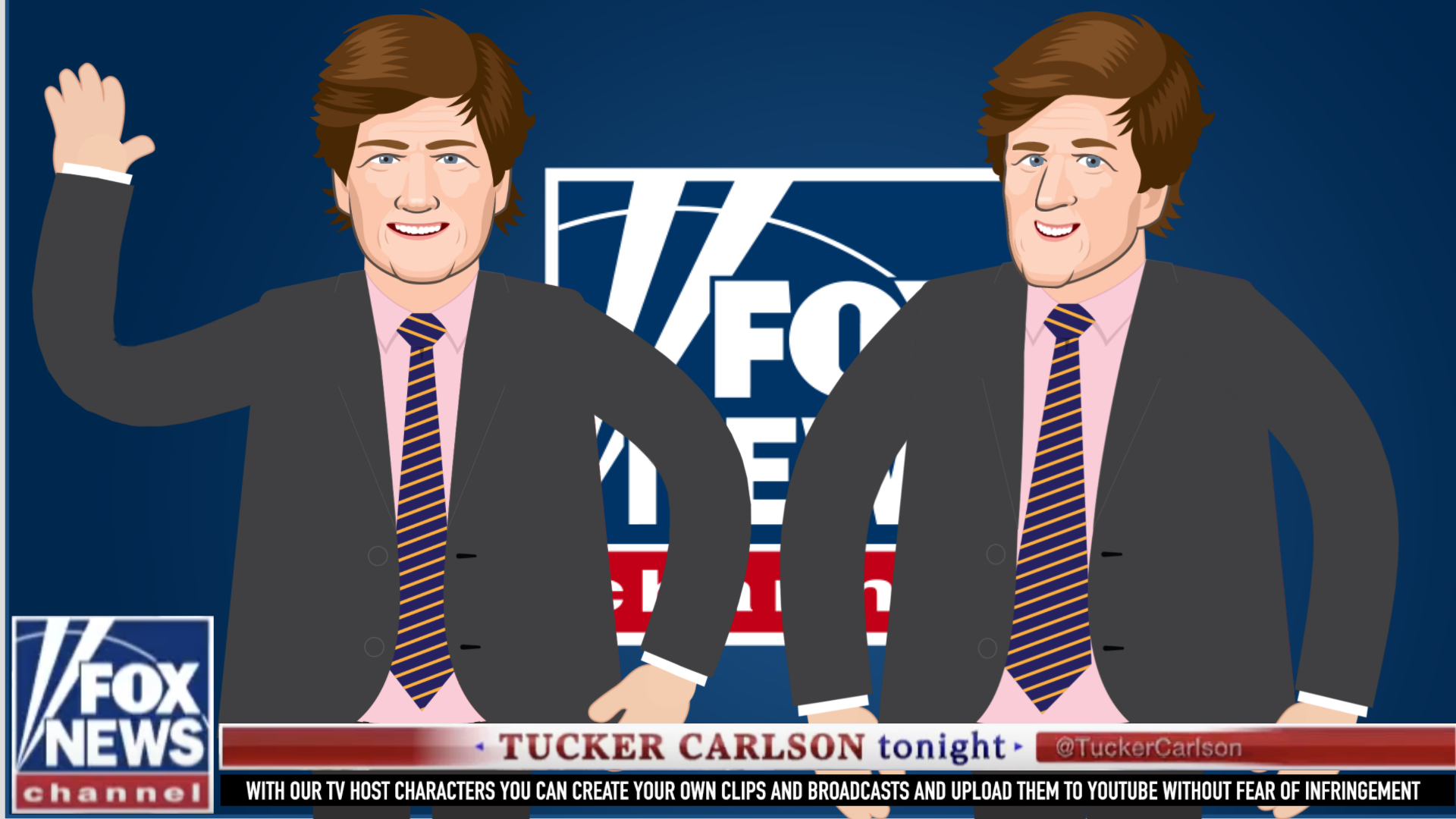 Tucker Carlson (Front & Side)