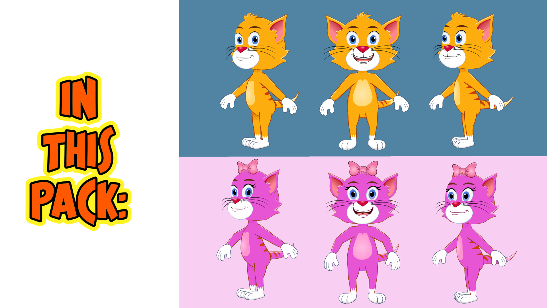 Multi Colors Cats