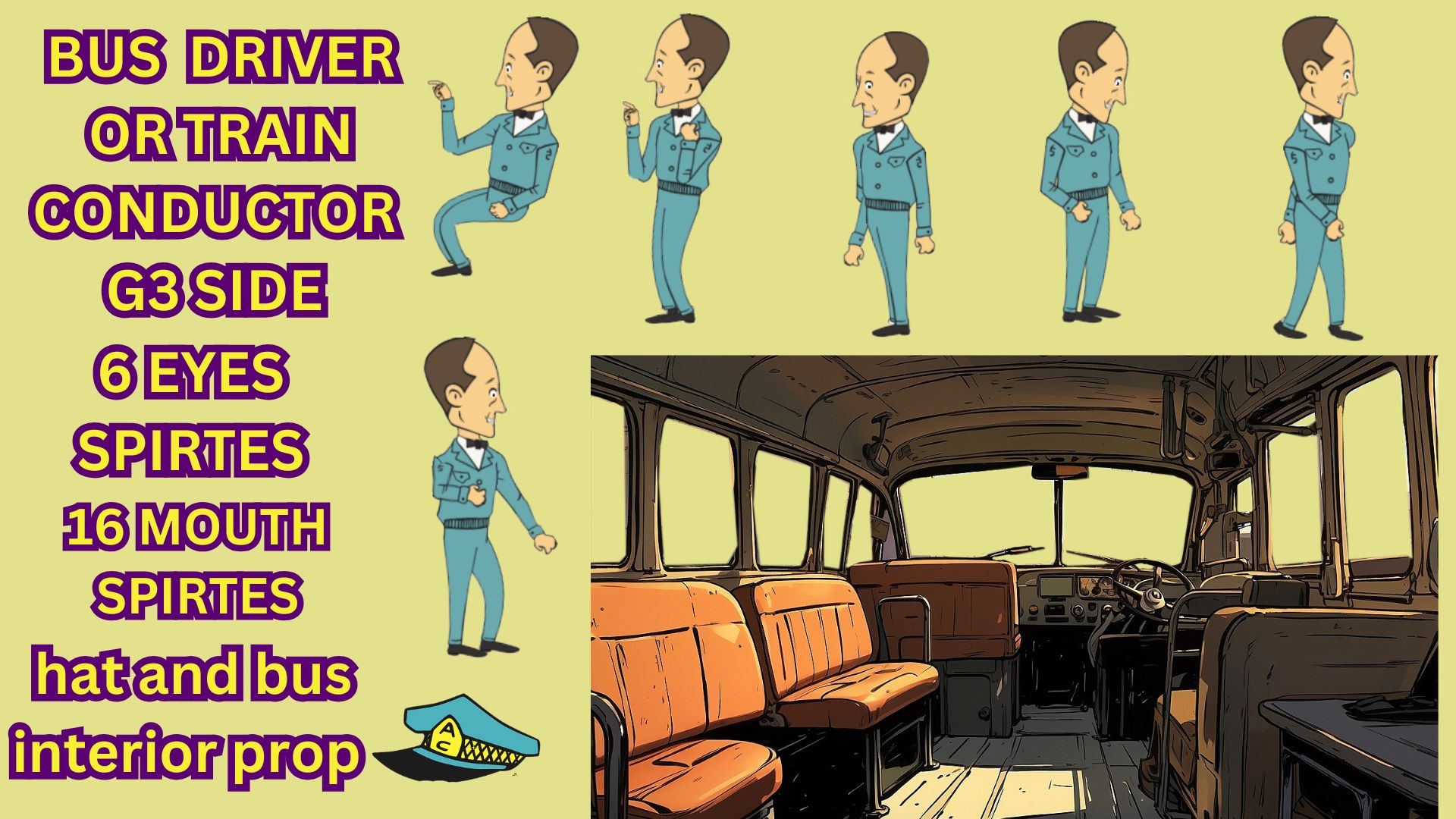 BUS DRIVER OR TRAIN CONDUCTOR G3 SIDE
