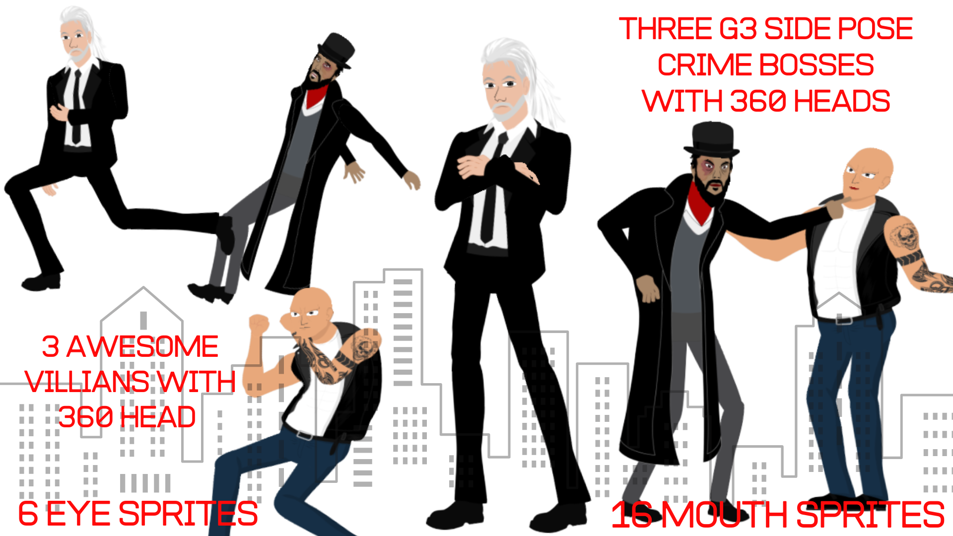 CRIME BOSSES 3 PACK SAVINGS!