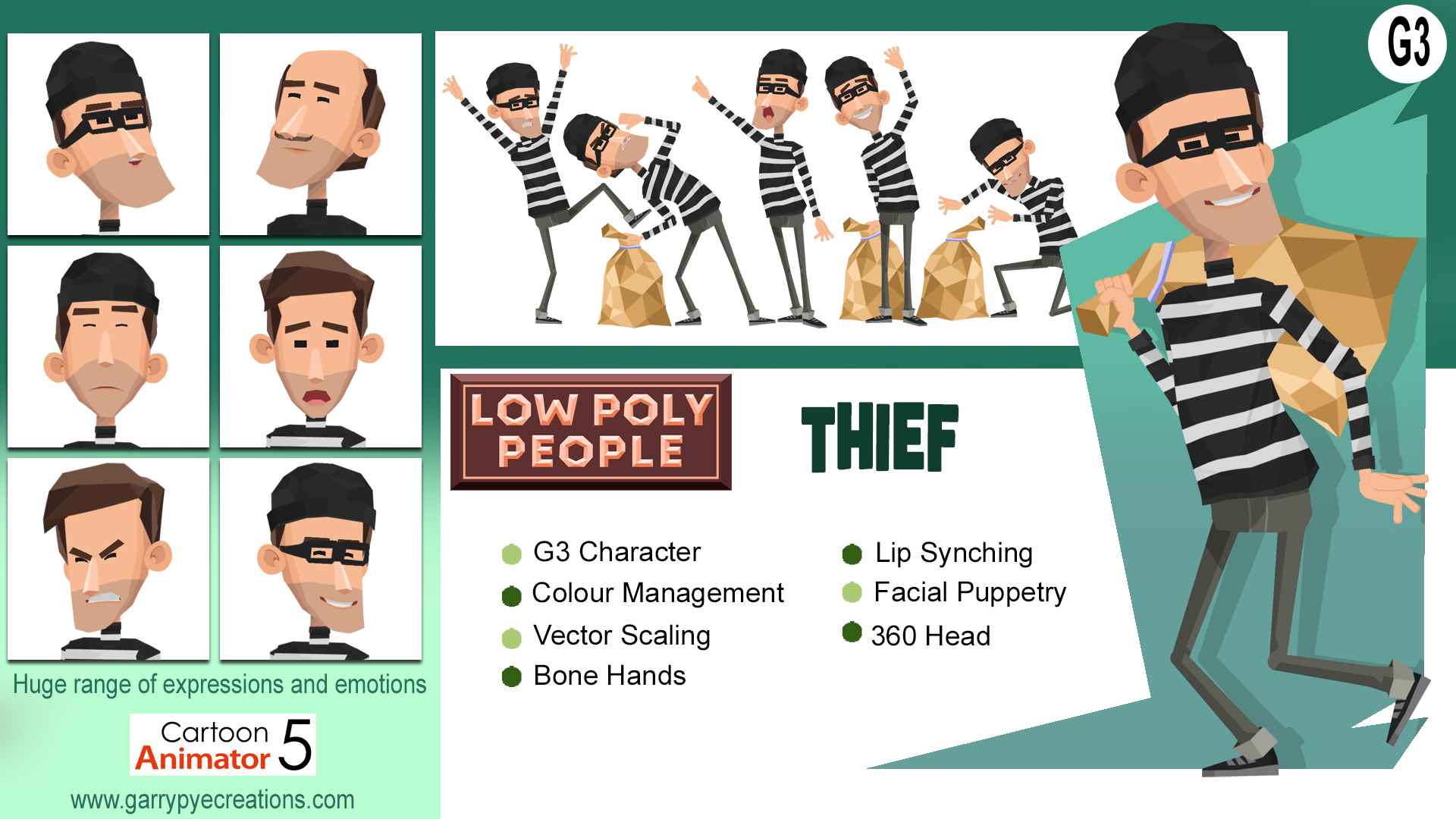 Low Poly People - Thief