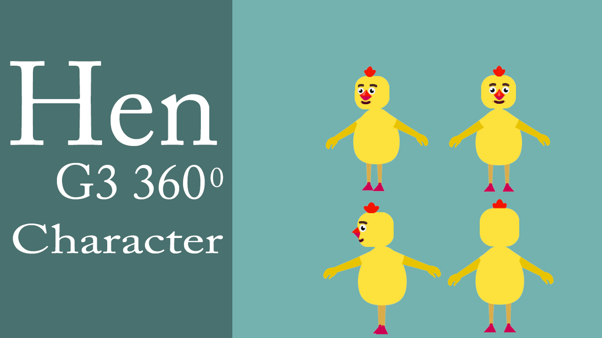 Hen Animal Character