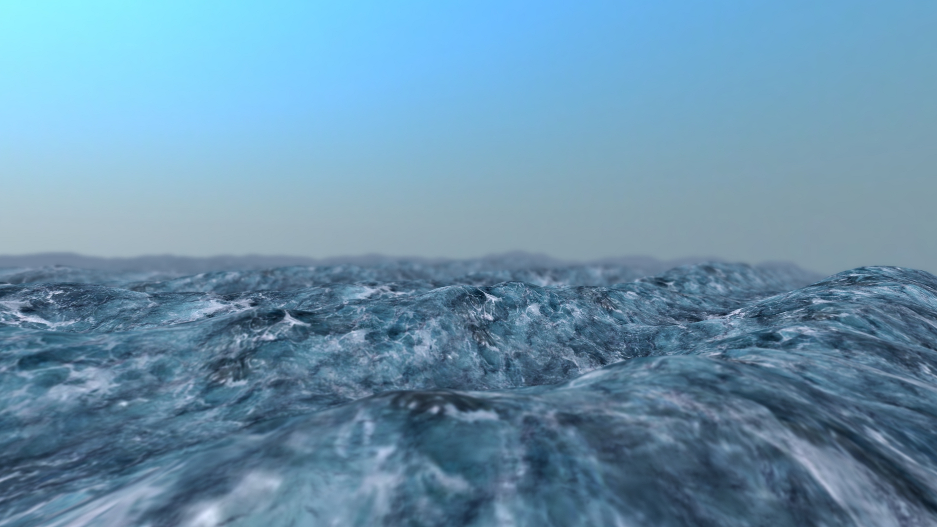 Rough seas and big waves