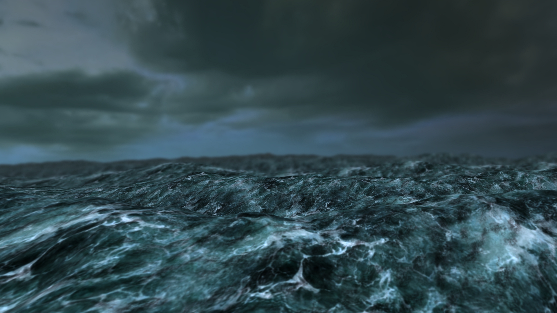 Rough seas and big waves