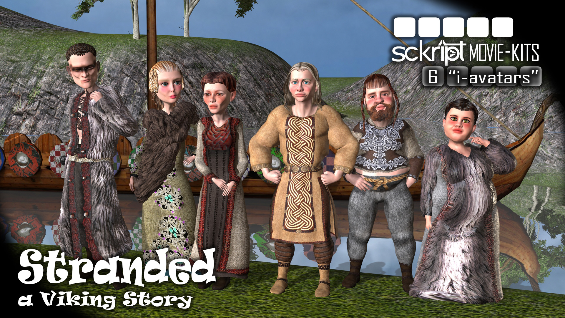 Sckript Characters Stranded a Viking Story